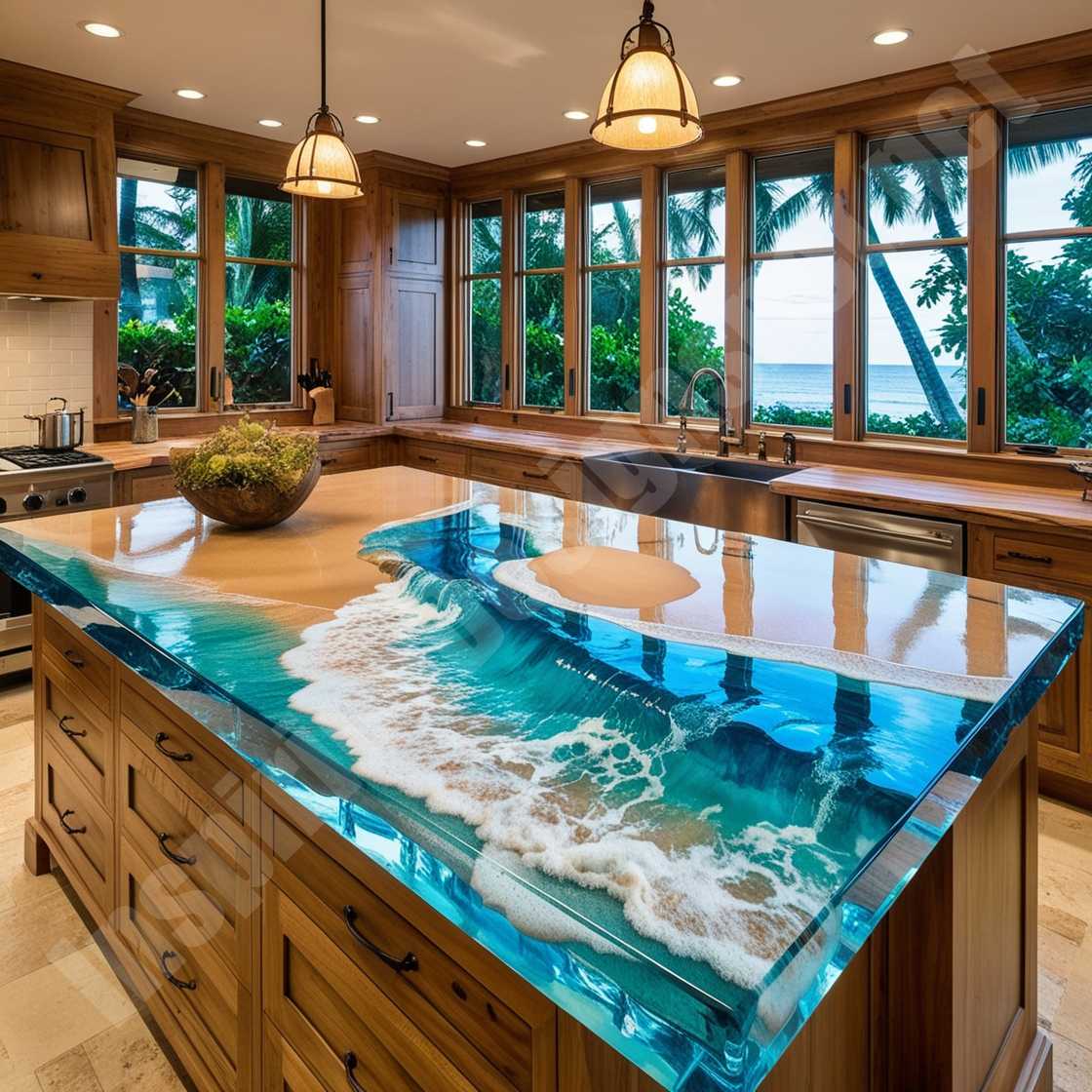 Beach-Inspired Luxury: The Elegance of Active Scene Beach Countertops