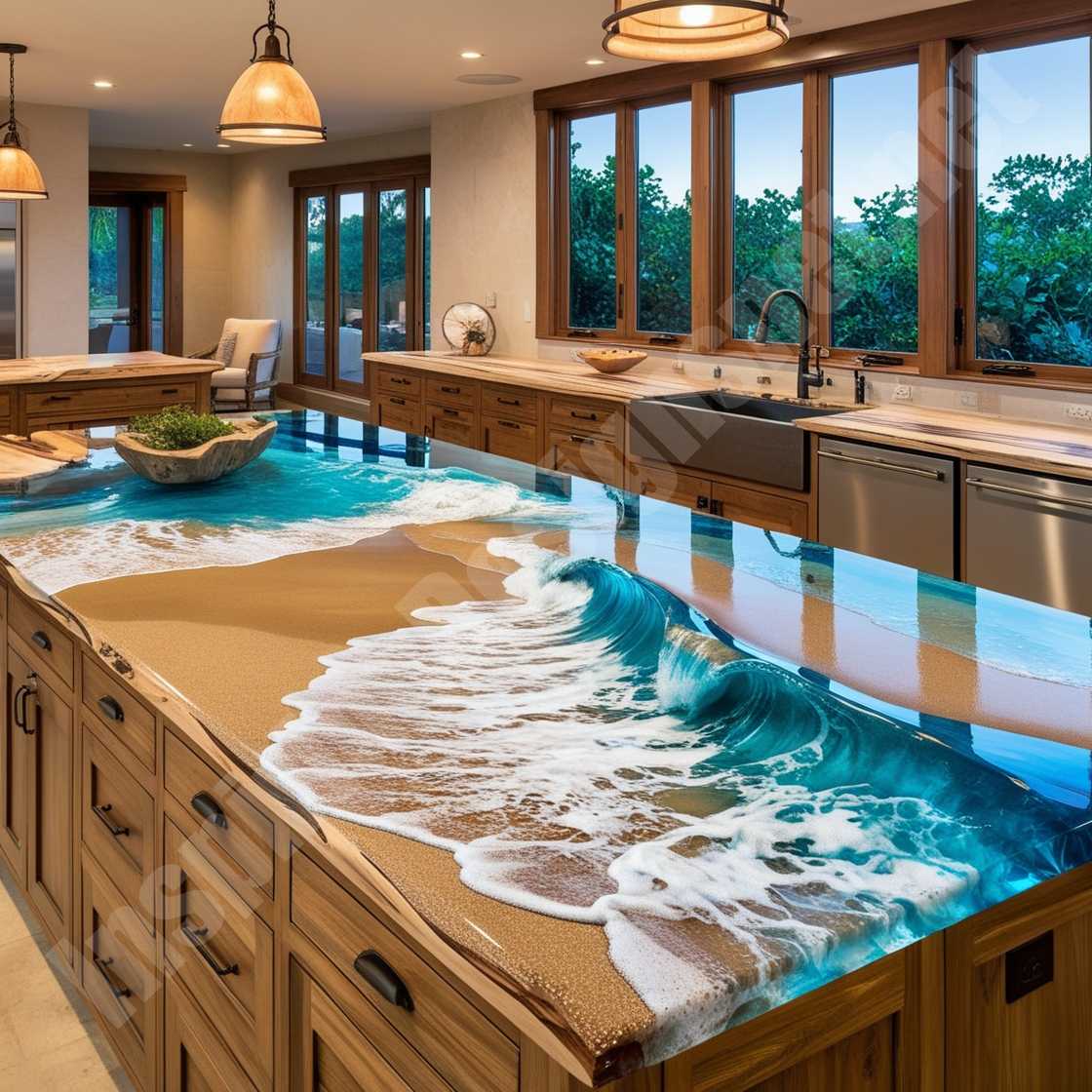 Beach-Inspired Luxury: The Elegance of Active Scene Beach Countertops