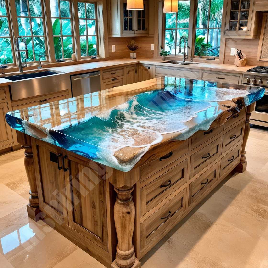 Beach-Inspired Luxury: The Elegance of Active Scene Beach Countertops