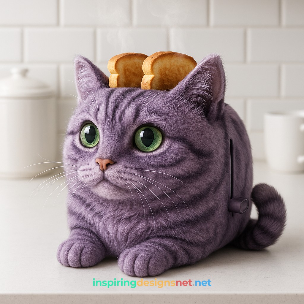 Bring Joy to Breakfast with a Cat Shaped Toaster