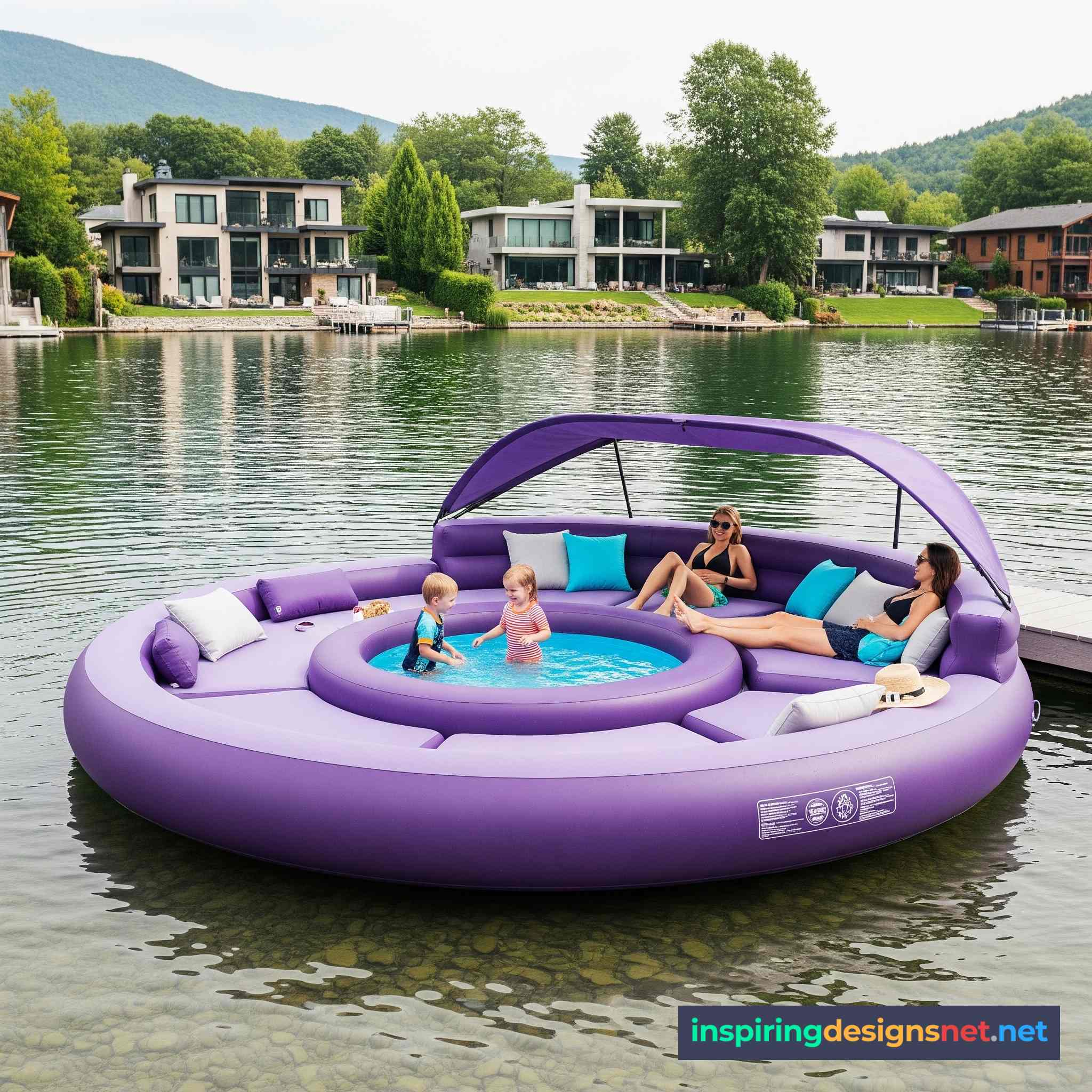 Family Fun Redefined with Lake Party Floats With Pools
