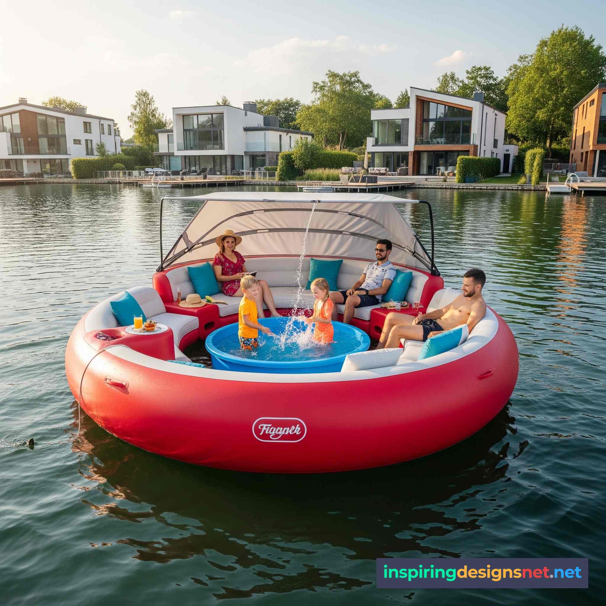 Family Fun Redefined with Lake Party Floats With Pools