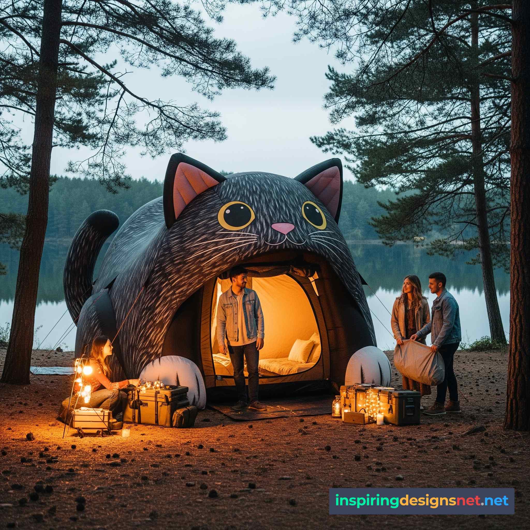 Inflatable Cat Tent Designs That Make Camping Whisker-Tastic